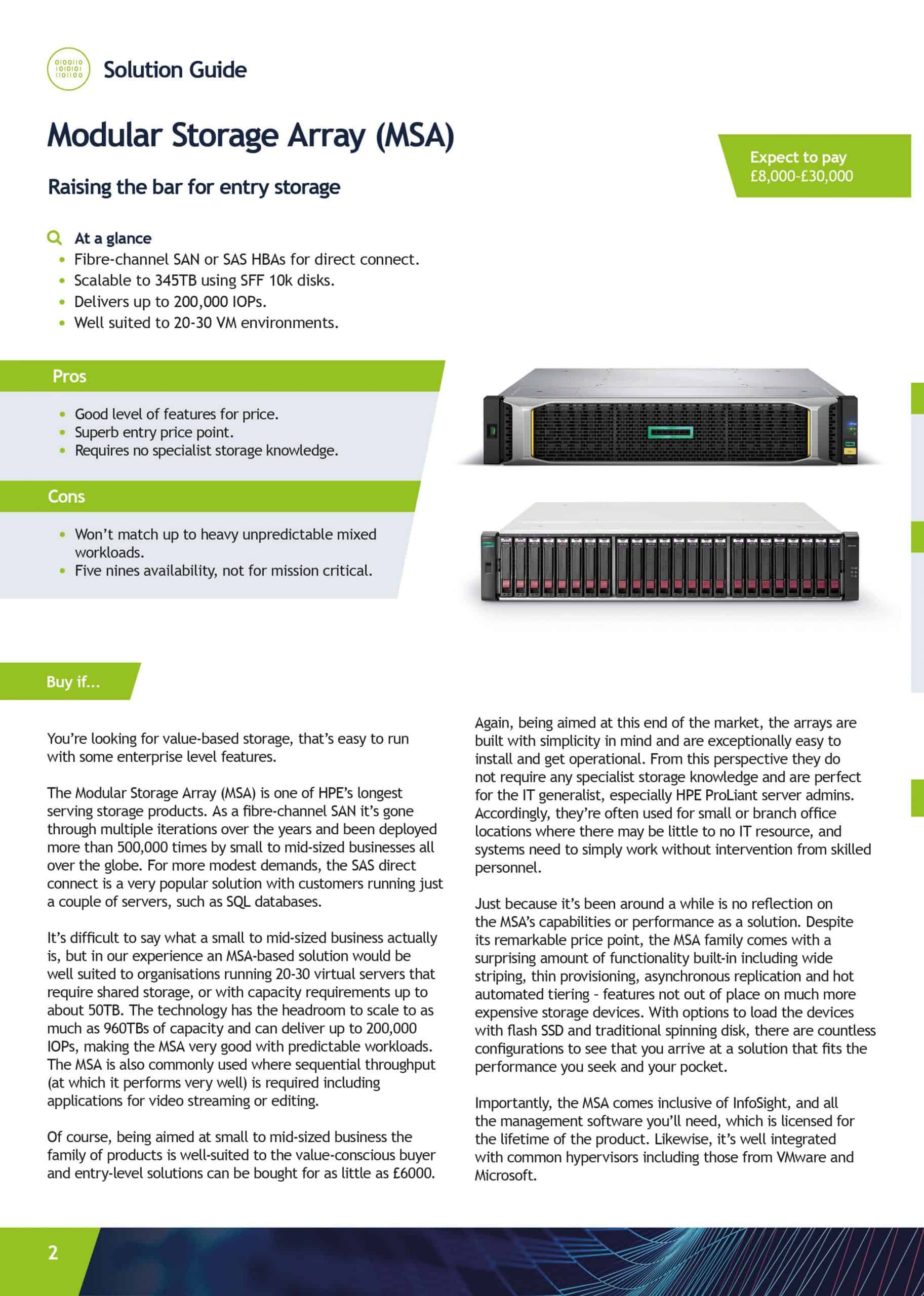 The HPE Storage line-up explained - Servium IT Solutions